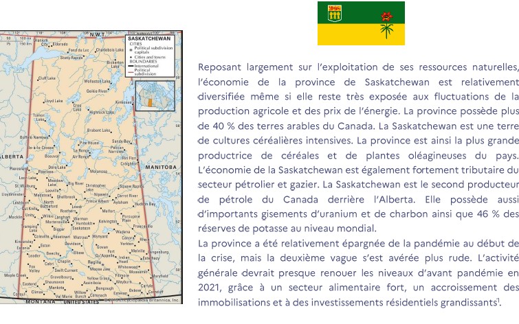 Présentation de la Saskatchewan | Direction générale du Trésor