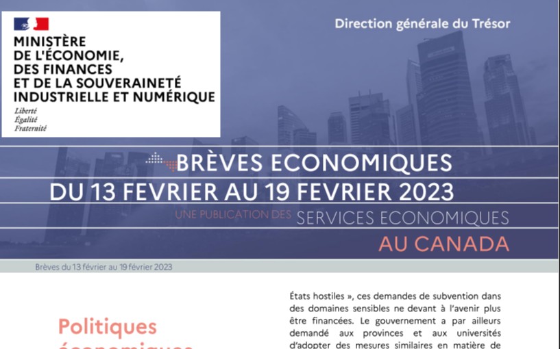 ARTICLE Brèves des Services économiques français - 13 février - 19 ...