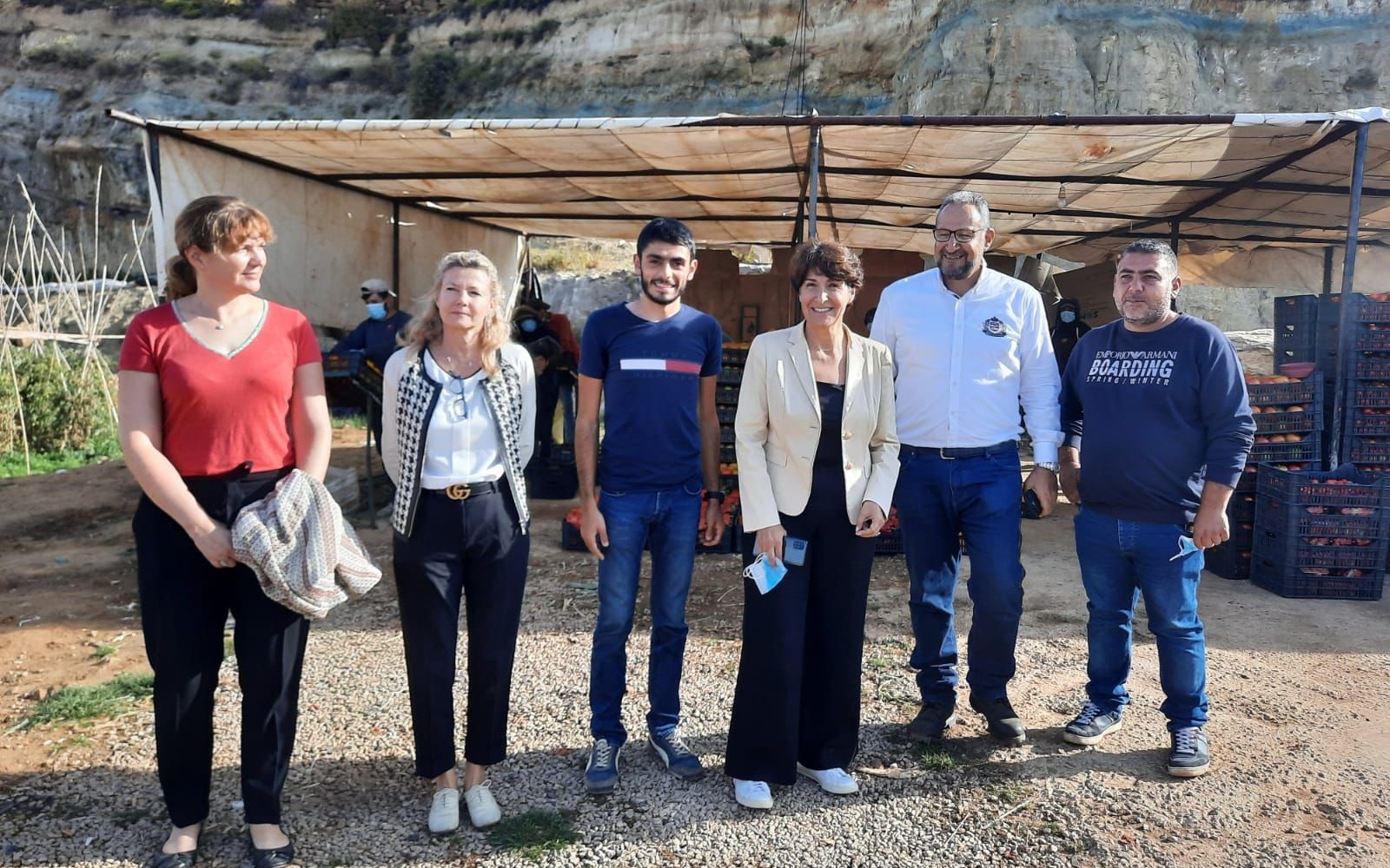 Déplacement de l'Ambassadrice Anne Grillo dans la région du METN ...