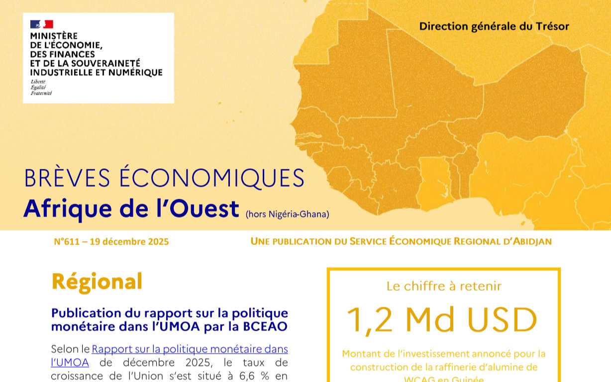 Brèves économiques régionales d’Afrique de l’Ouest (hors Nigéria-Ghana ...