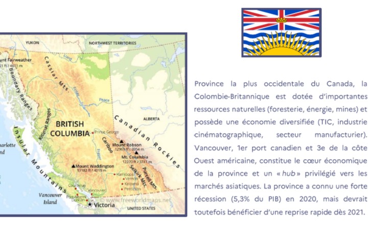 Présentation de la Colombie-Britannique | Direction générale du Trésor
