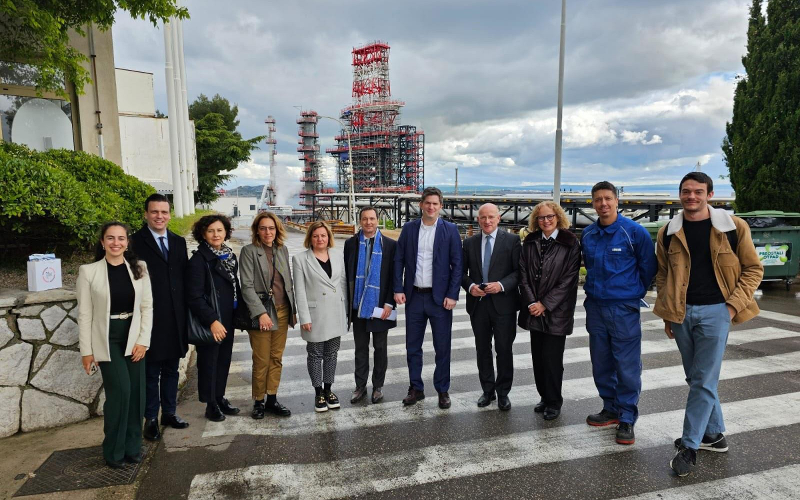 Visite franco-allemande de la raffinerie de INA à Rijeka | Direction ...